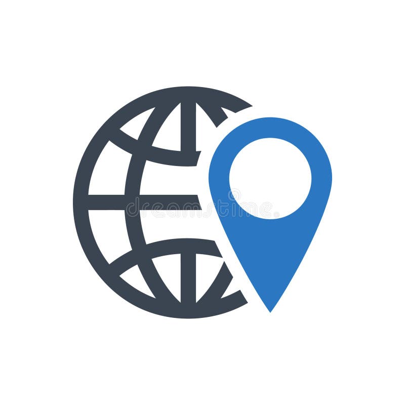 Global Location Icon stock vector. Illustration of location - 361528662