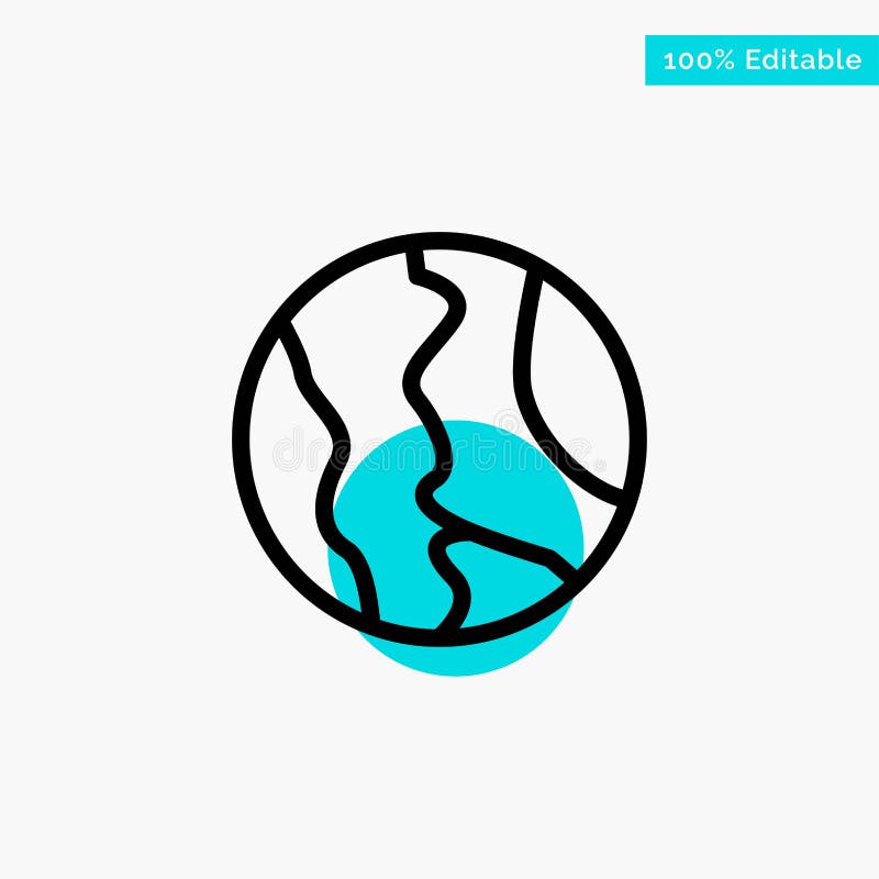 Global, Location, Map, World, Geography Turquoise Highlight Circle ...