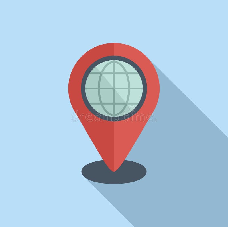 Global Location Seo Icon Flat Vector. Rank Market Stock Vector ...