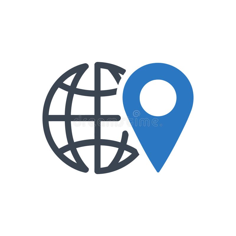 Global Locator Icon stock vector. Illustration of location - 361528680