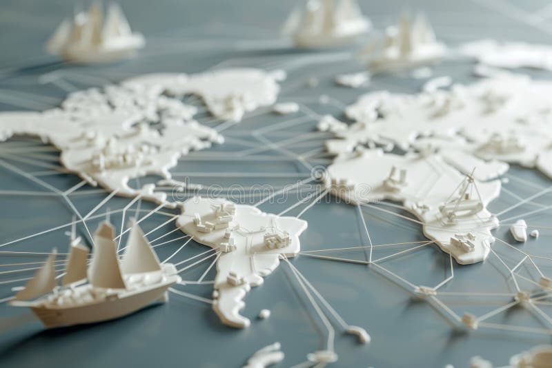 Global Logistics. Cargo Ship Transporting Goods Across the Globe Stock ... Global Logistics. Cargo Ship Transporting Goods Across the Globe Stock ...