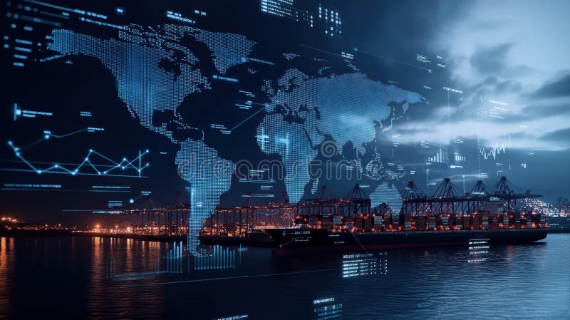 Global Logistics Dashboard Displays Real Time Data Analytics, Shipping ...