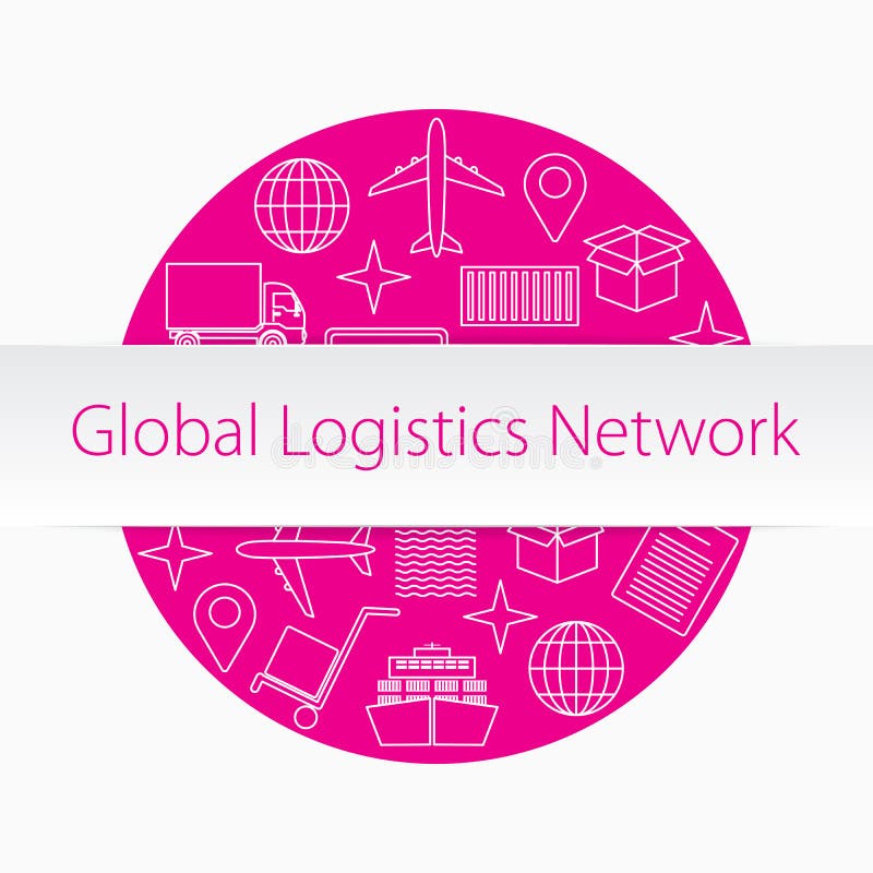 World Globe Logistic Icons Concept Stock Illustrations – 283 World ...