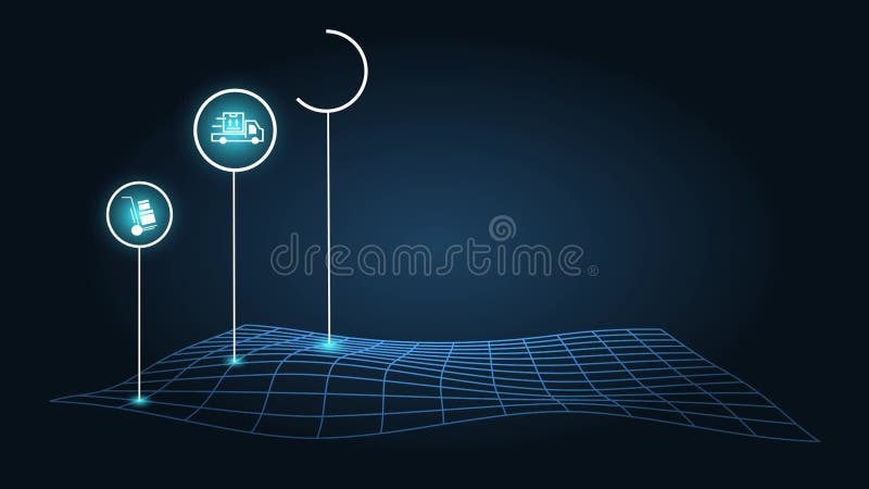 Global Logistics Network Connection Concept with Big Data Visualization ...