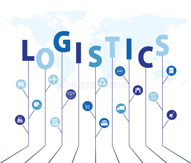 Global Logistics Network. Map Global Logistics Partnership Connection ...