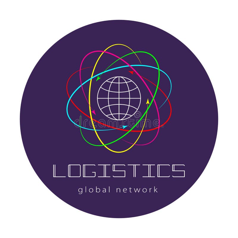 Logistics. Circle and Road. a Design Element for a Logo, Brand, Sticker ...