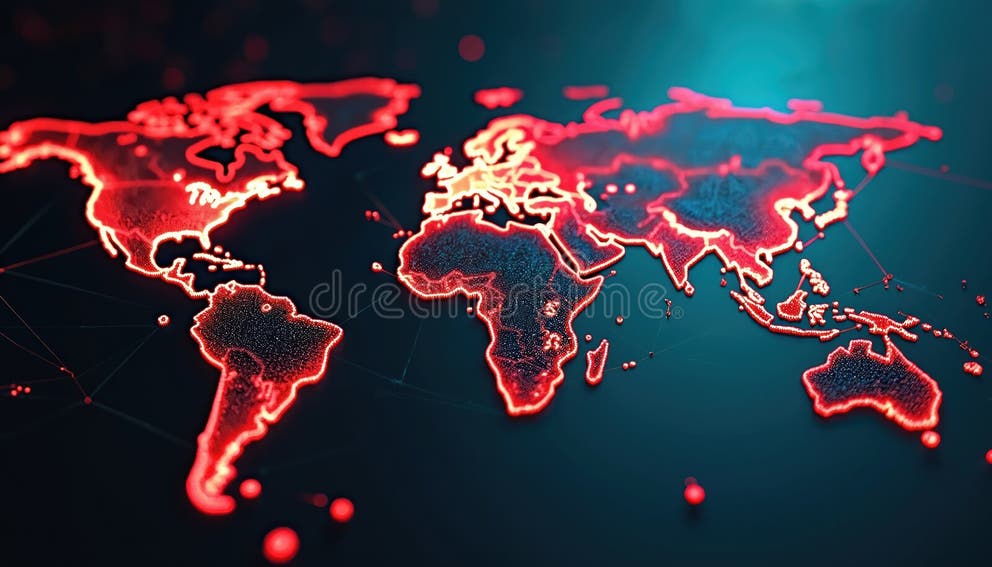 Global Logistics Network Map Visualizing Intricate System Container ...