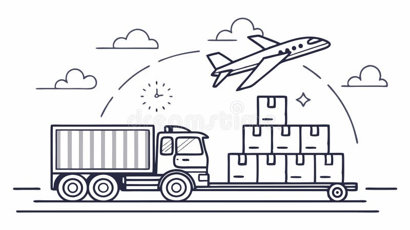 Global Logistics Network, Multi-modal Transport, Supply Chain, Vector ...