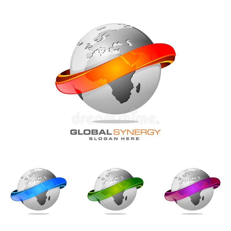 Global Logo for Modern Technology World Sphere Concept Stock Vector ...