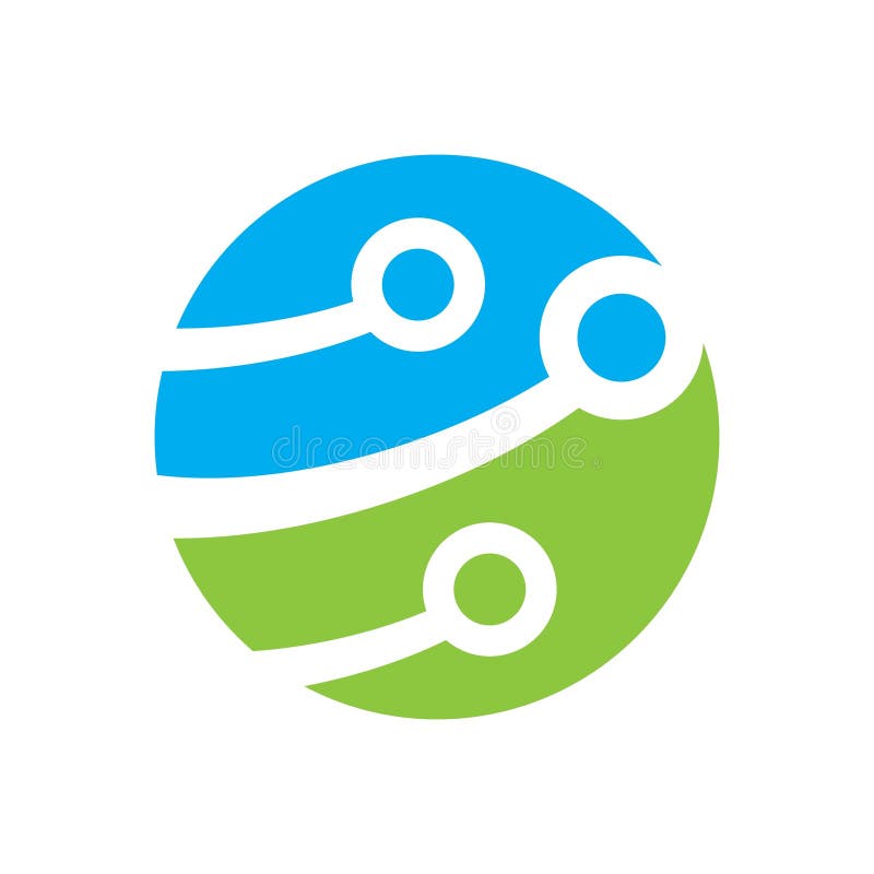 Global Logo Tech Vector Icon Illustration Stock Vector - Illustration ...
