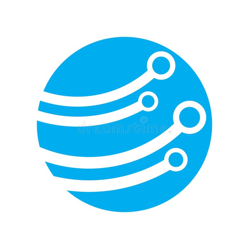 Global Logo Tech Vector Icon Illustration Stock Vector - Illustration ...