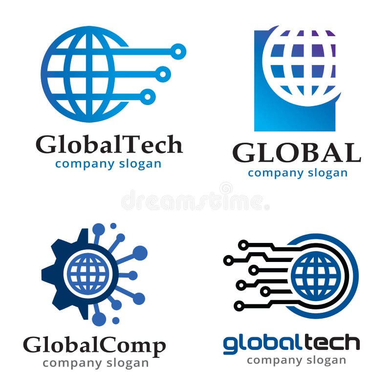 Global Logo Template Design Vector Stock Vector - Illustration of city ...