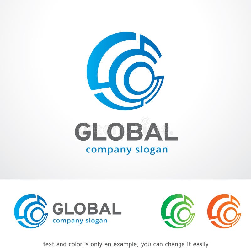 Global Logo Template Design Vector, Emblem, Design Concept, Creative ...