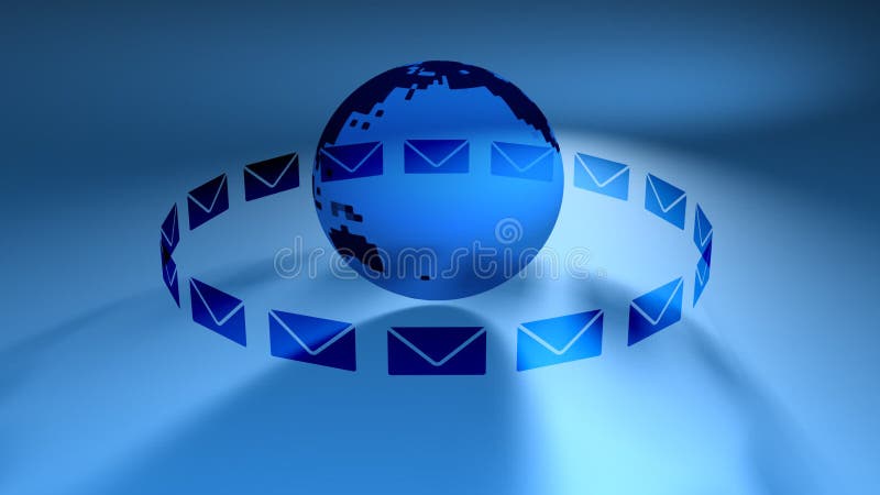 Global Mail Blue (HD Loop) stock video. Video of earth - 43652453