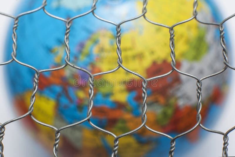 Global Map Behind Wire Fence Stock Photos - Free & Royalty-Free Stock ...