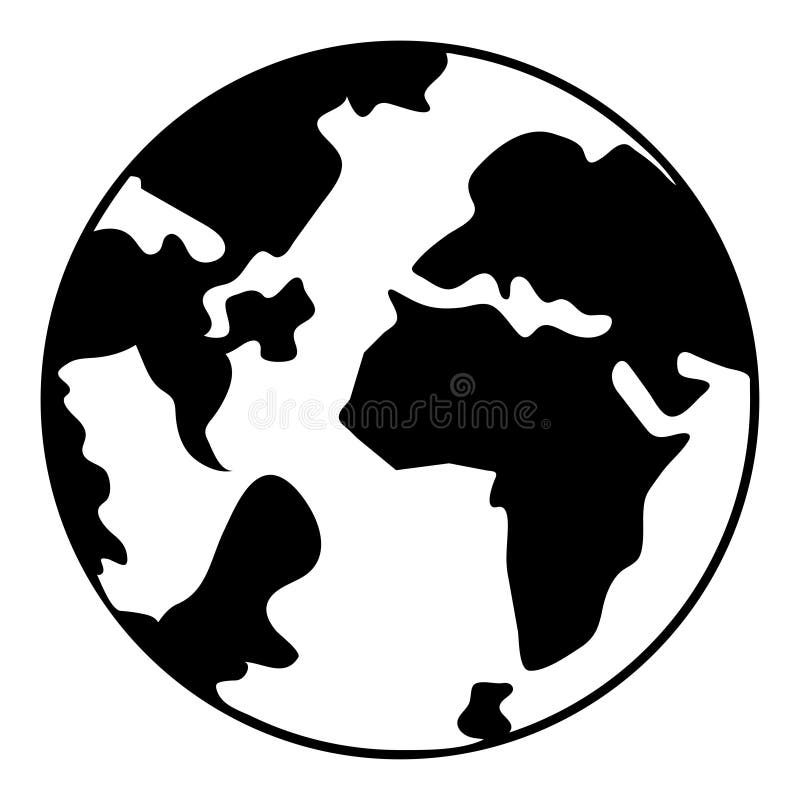 Global map icon design stock vector. Illustration of exploration ...