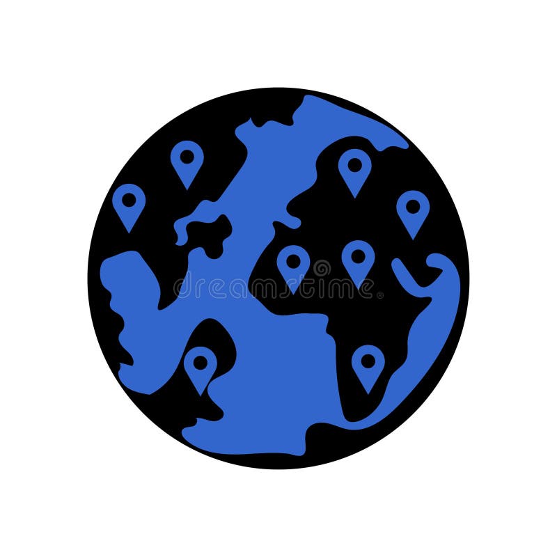 Half Globe World Map Design Stock Illustrations – 250 Half Globe World ...