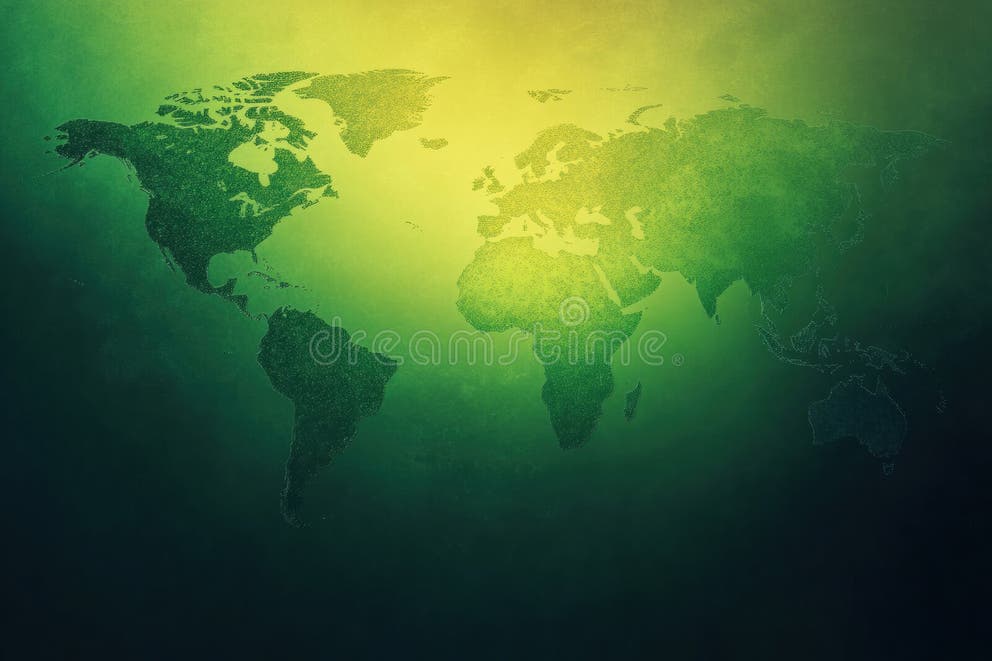 Global Map with Smooth Gradient Background Creating a Serene and ...
