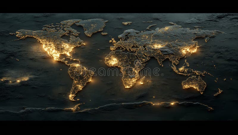 Global Map Visualization is Used To Create an Infographic of the ...