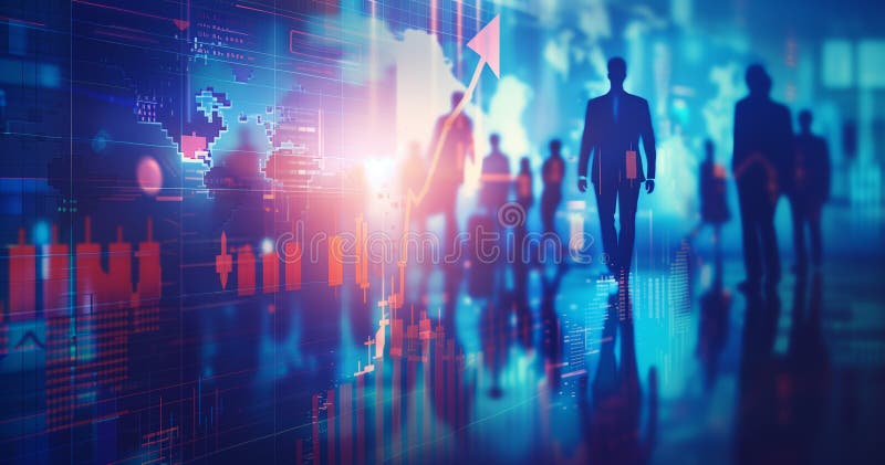 Global Market Dynamics: a Symphony of Commerce Stock Illustration ...