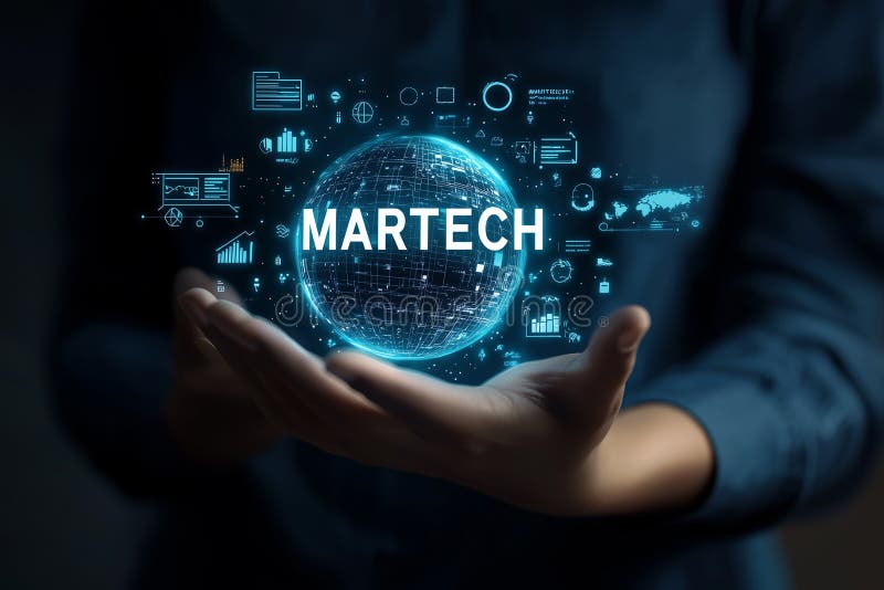 Global Marketing Technology Concept Stock Illustration - Illustration ...