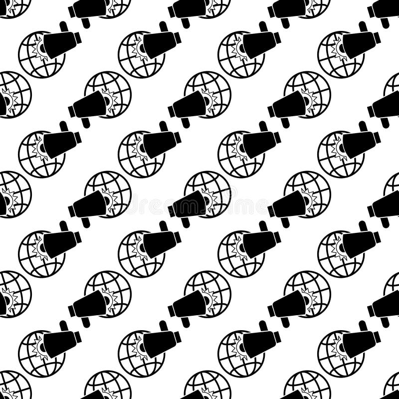 Global Megaphone Pattern Seamless Vector Stock Vector - Illustration of ...