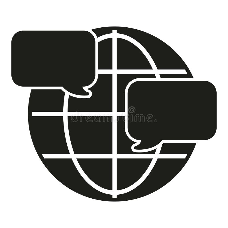 Global Message Icon Simple Vector. Group Button Stock Vector ...