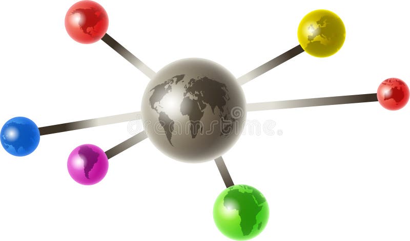 Global molecule stock illustration. Illustration of medical - 1729509