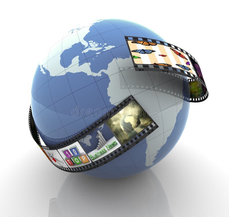 Global Multimedia Production Stock Illustration - Illustration of ...