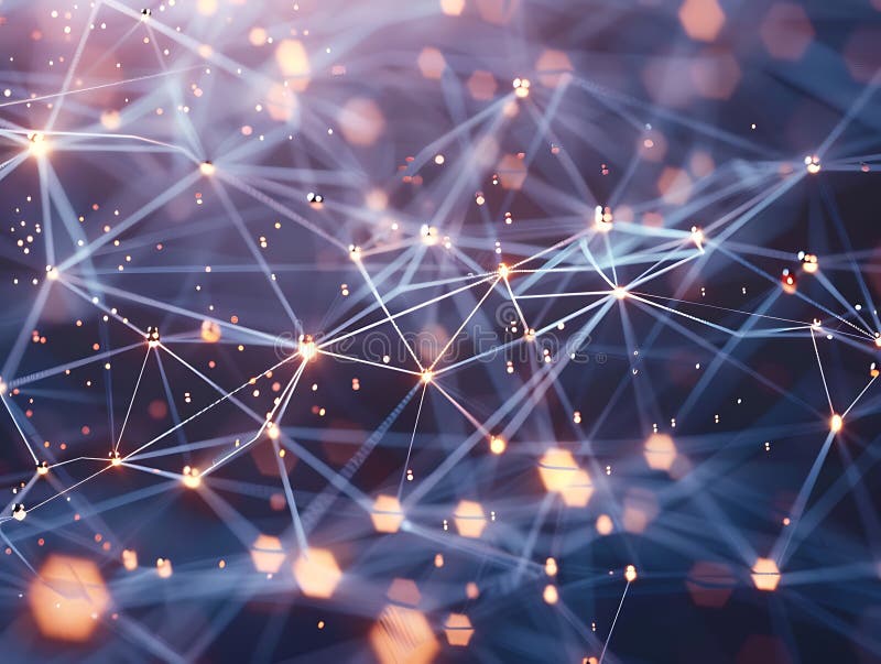 Global Network Abstract Background with Vibrant Colors and Connectivity ...