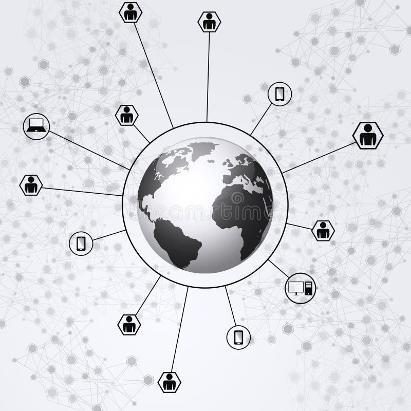 Global Network stock illustration. Illustration of intelligence - 36416331