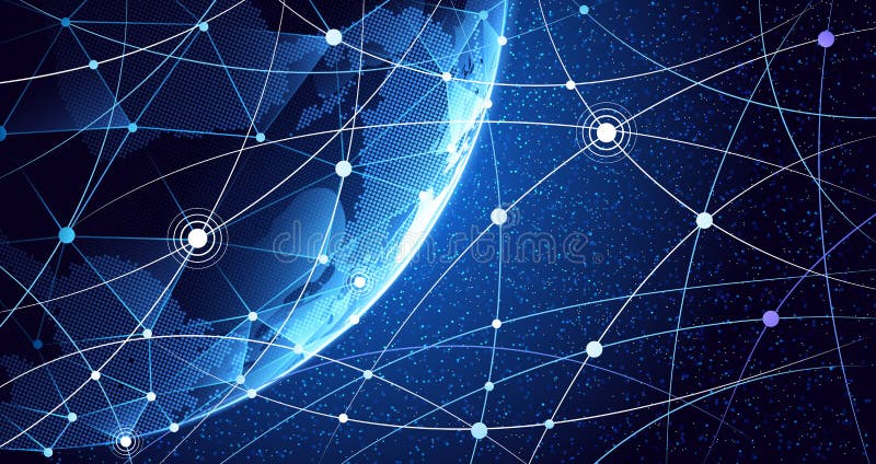 Global network background stock vector. Illustration of land - 71956232