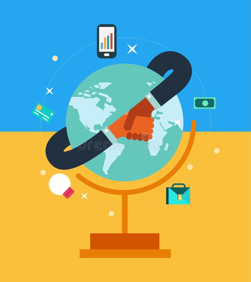 Global Handshake Stock Illustrations – 4,782 Global Handshake Stock ...