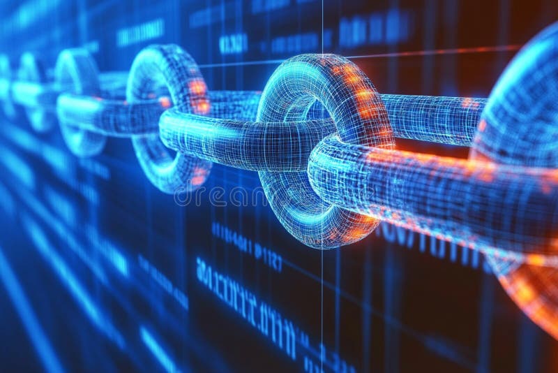 Global Network with Chains Symbolizing Internet Security and Data ...