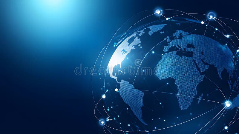 Global Network Communication Connecting the World with Data and Digital ...