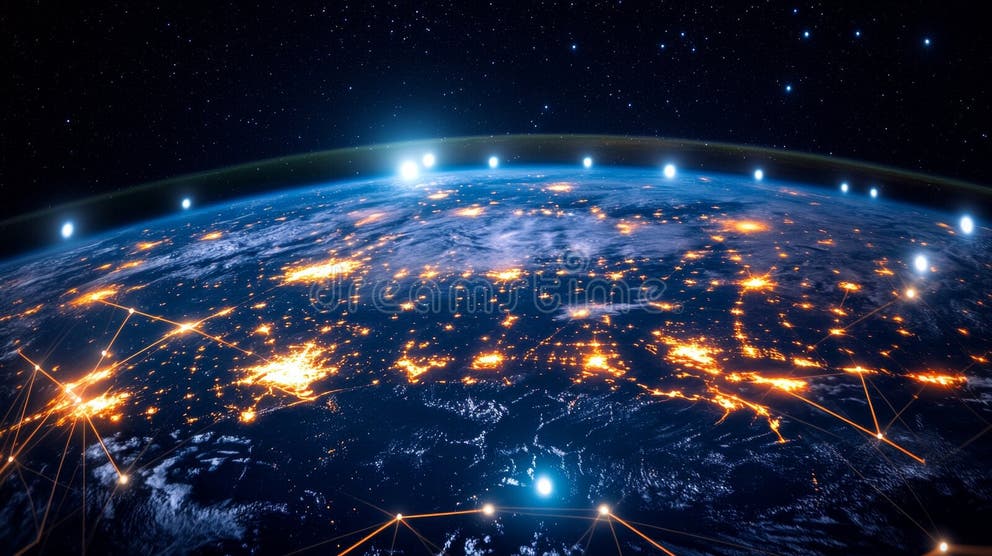 Global Network and Communication Technology, Internet on Planet Earth ...