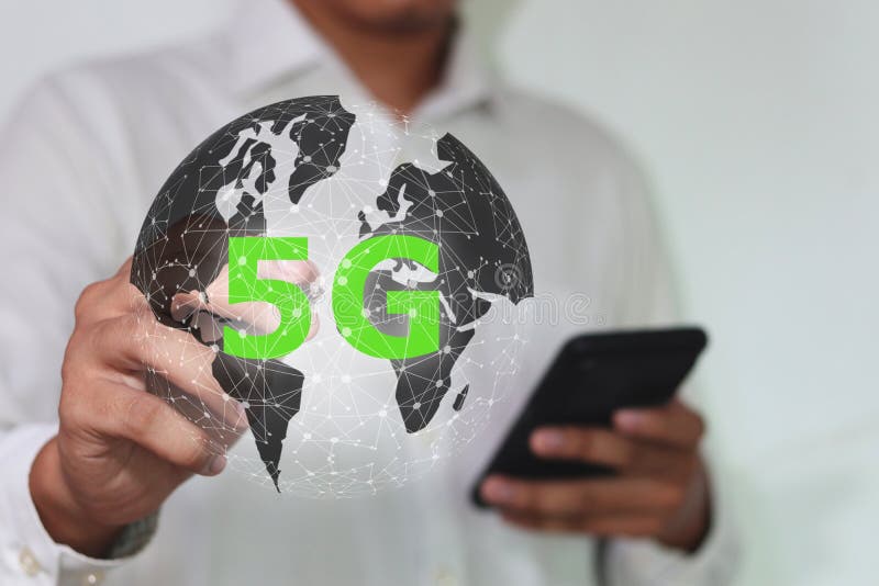 Global Network Concept. Clobal Network Connection 5G on Hand Man ... Global Network Concept. Clobal Network Connection 5G on Hand Man ...