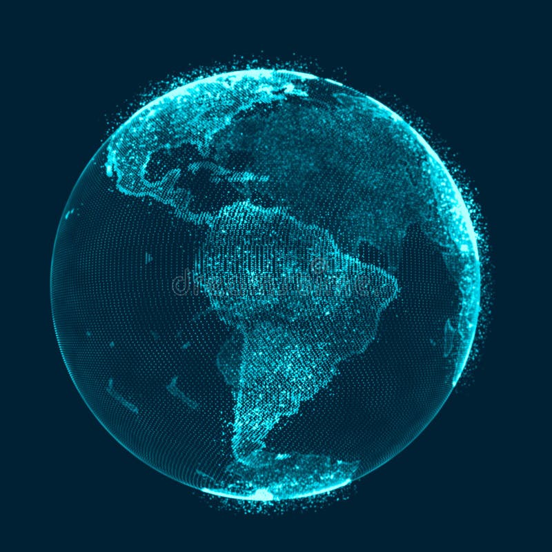 Global Network Concept. World Map Point. Global Network Planet Earth ...