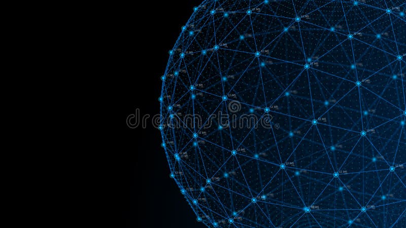 Global Network Concept. Technology Background. Internet Connection ...