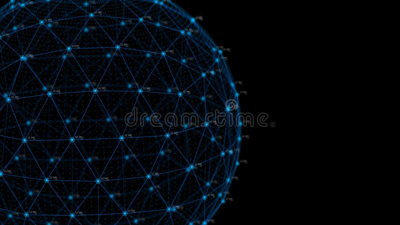 Global Network Concept. Technology Background. Internet Connection ...