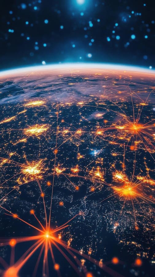 Global Network of Connected Cities, a Visual Representation of ... Global Network of Connected Cities, a Visual Representation of ...
