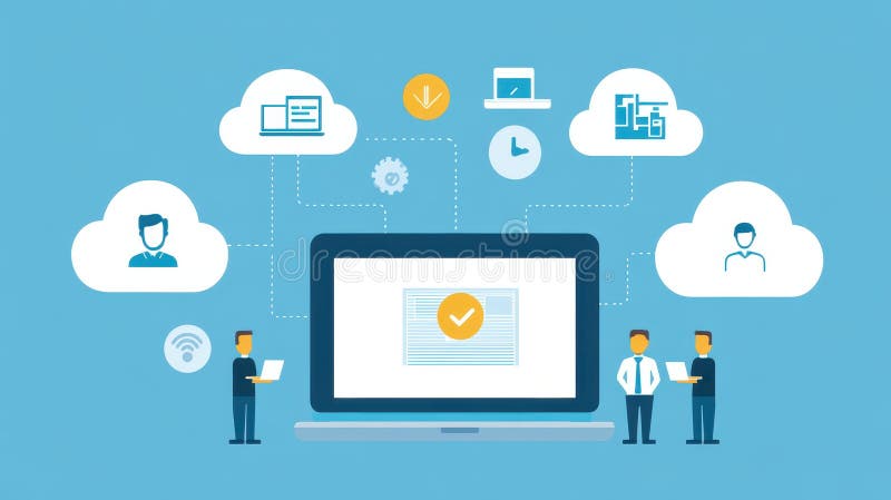 Cloud Network Connection - Seamless Integration and Collaboration Stock ...