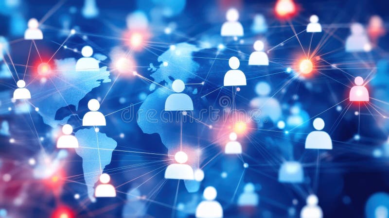 Global Network: Connected People Across the World, Representing ...