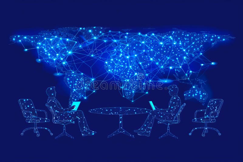 Global Network Connecting Business People, International Collaboration ...