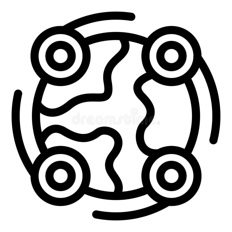 Global Network Connecting Continents through Digital Communication ...