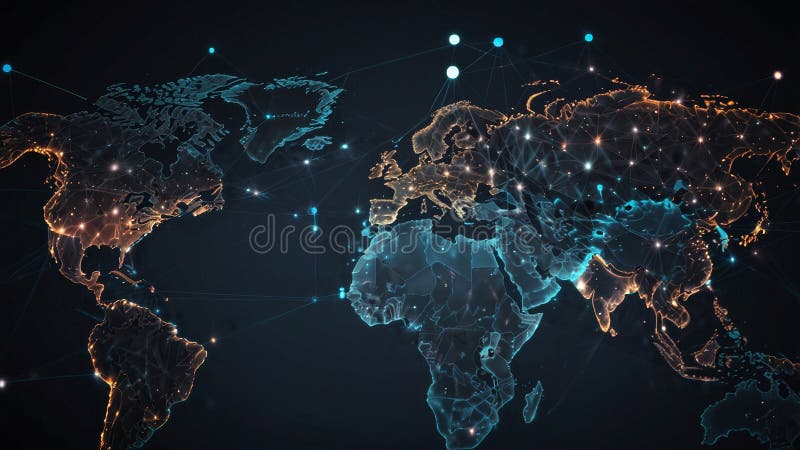 World Map with Continents As Cartoon Faces Showing Emotions Stock Image ...