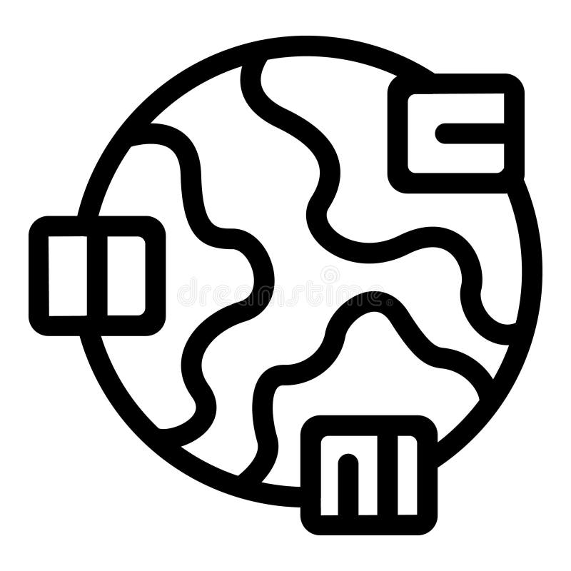 Global Network Connecting World with Digital Data Transfer Stock ...