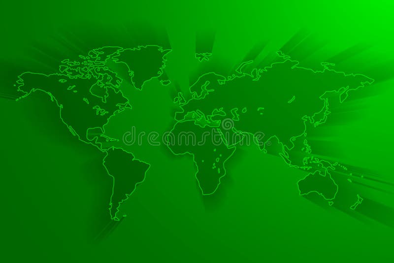 Green World Map Global Hologram, Vector Stock Vector - Illustration of ...