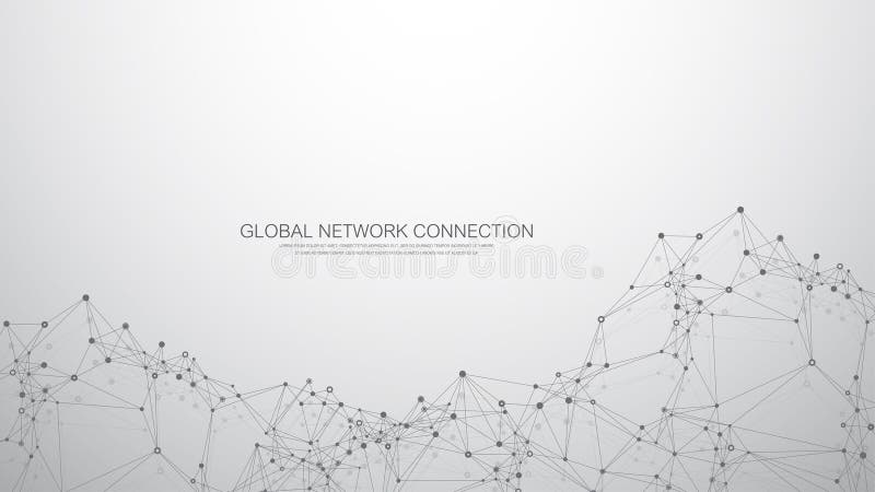 Global Network Connection Banner Design Template. Header Social Network ...