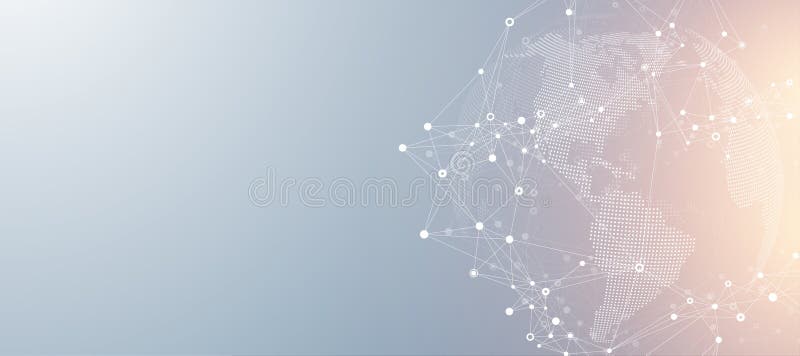 Global Network Connection Banner Design Template. Header Social Network ...